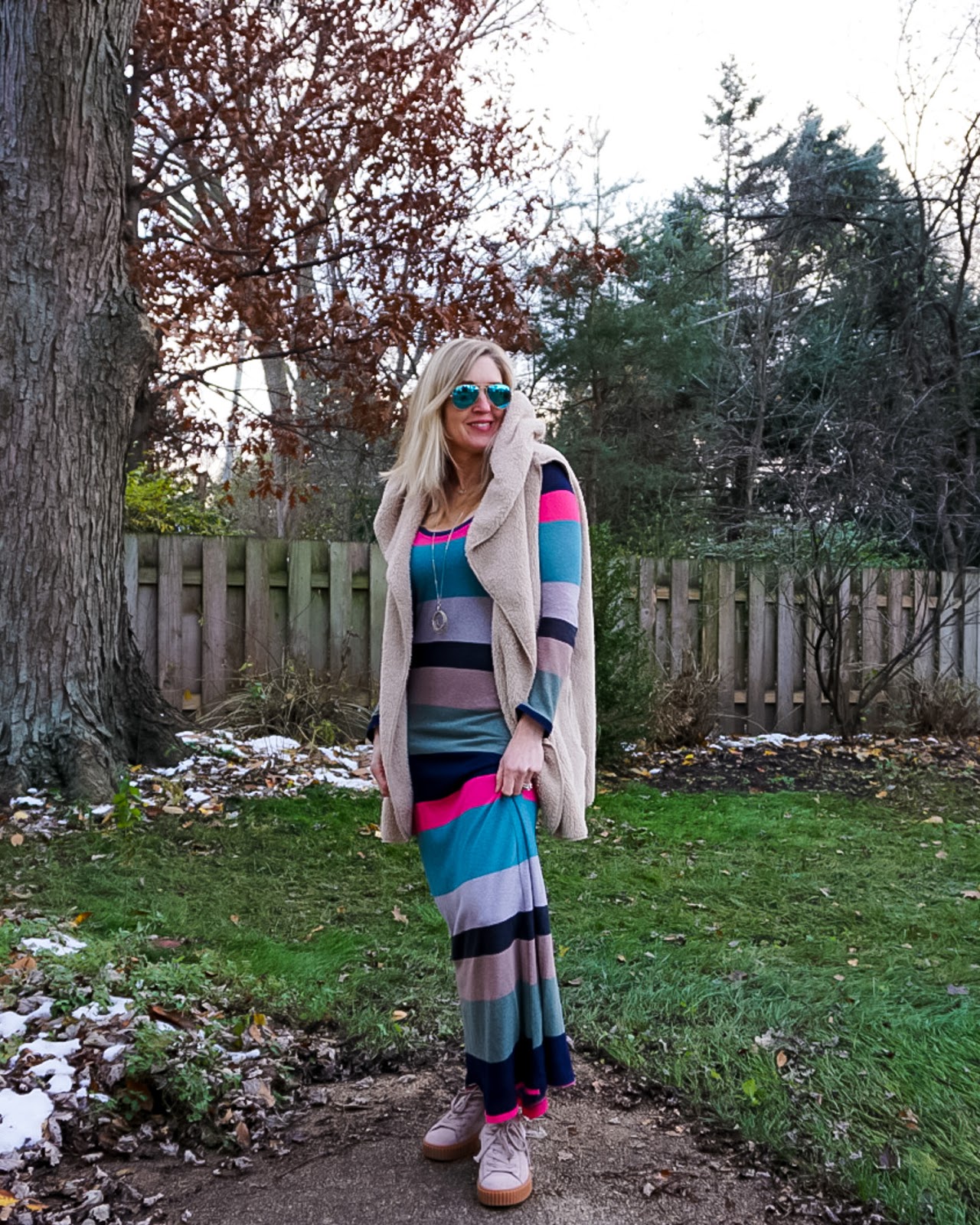 2 Teddy Vest Outfit Ideas - doused in pink