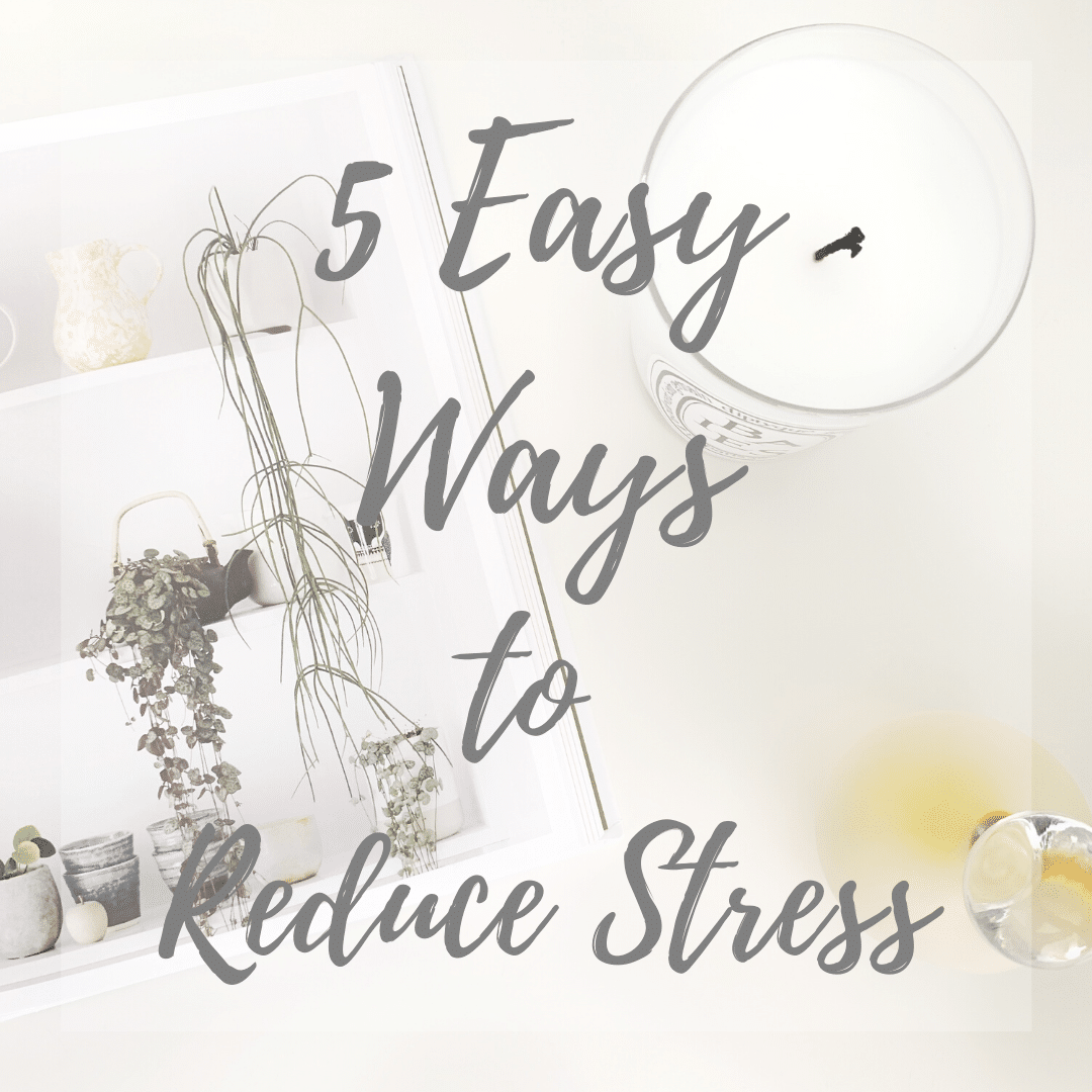 5 Easy Ways to Reduce Stress - doused in pink